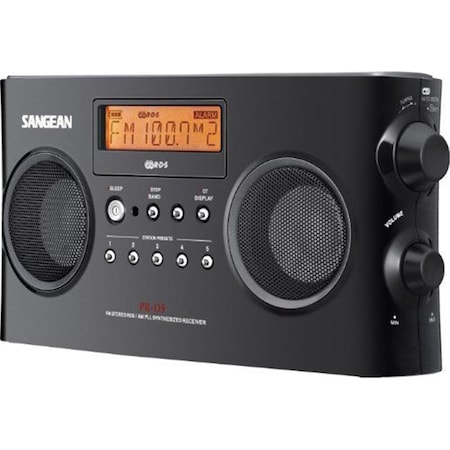 Sangean Am & Fm-Rds Digital Portable Radio, Black SA306707 | Zoro